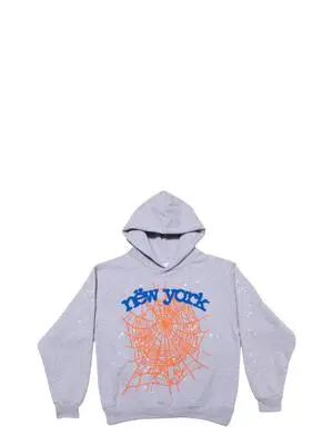 SP5DER Og Web V2 Knicks Home Hoodie - Grey
