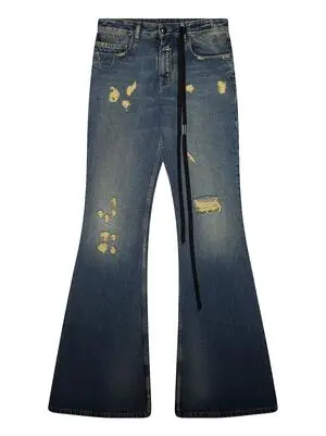 ANN DEMEULEMEESTER Toos 5-pocket Bootcut Trousers - Blue
