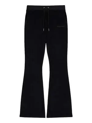 SPORTY & RICH Signature Logo Krystal Sweatpants - Black