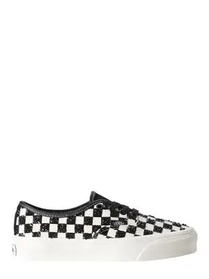 VANS Lx Authentic 44 Beaded Checkerboard Sneakers - Black