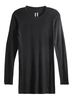 Rick Owens Rib Long Sleeve T-shirt - Black