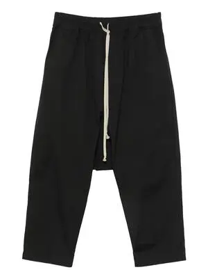 Rick Owens Drawstring Cropped Pants - Black