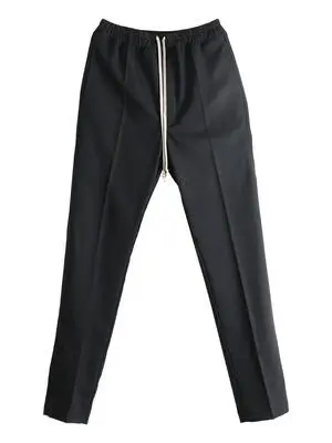 Rick Owens Drawstring Slim Long Pants - Black