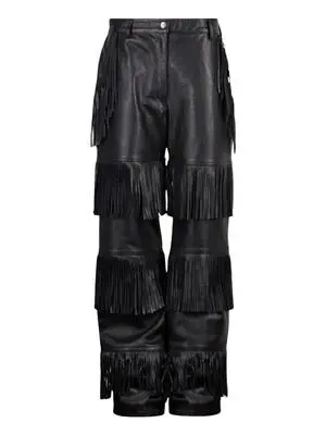 MARTINE ROSE Martine Rose Fringe Leather Trousers