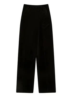 Vetements Velvet Fitted Pants - Black