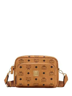 Mcm Aren VI Small Crossbody Bag Tan