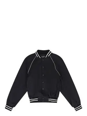 ANN DEMEULEMEESTER Dreams" Embroidered Raglan Bomber - Black