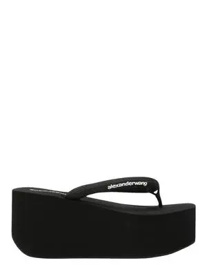 Alexander Wang Jenna Thong Platform Sandal - Black