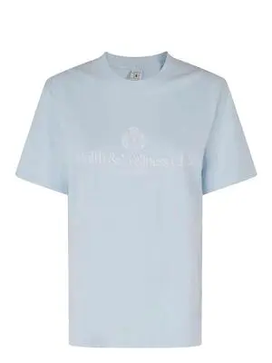 SPORTY & RICH H&w Crest T-shirt - Blue