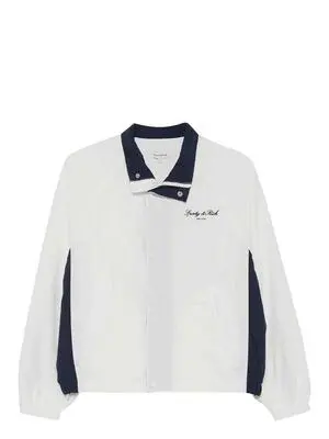 SPORTY & RICH Signature Ny Contrast Jacket - White