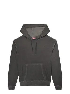 DIESEL® Treated Cotton Fleece Hoodie - Grey