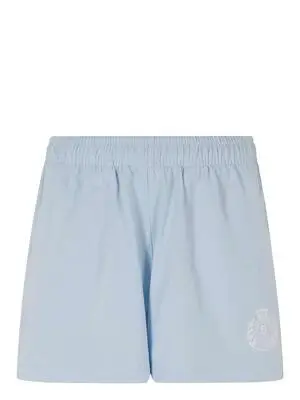 SPORTY & RICH Ny Crest Disco Shorts - Blue