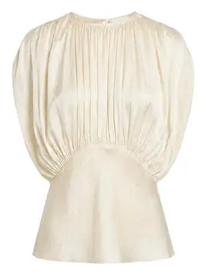 Tove Peta Silk Top - Cream