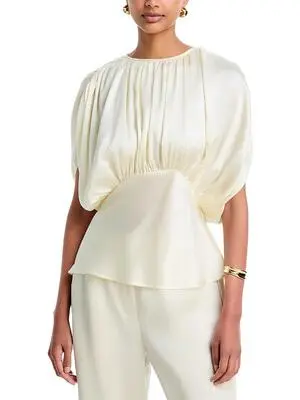 Tove Peta Silk Top - Cream