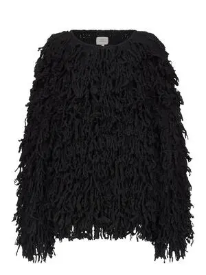 Loulou De Saison LouLou De Saison Gabin Fringe Sweater Black