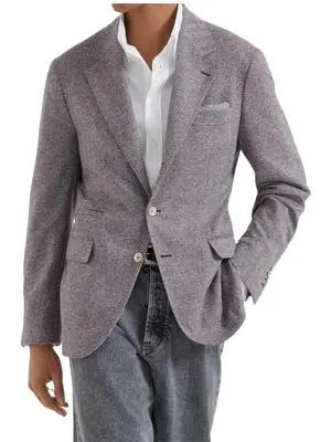 Brunello Cucinelli Double-breasted Blazer - Gray