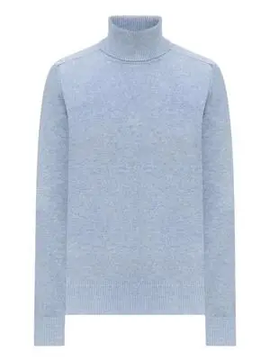 Brunello Cucinelli Long Sleeve High Neck Sweater - Blue