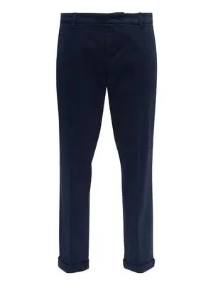 DONDUP Straight-leg Trousers With Buckle Detail - Black