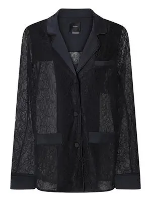 Pinko Lace-panelled Jacket - Black