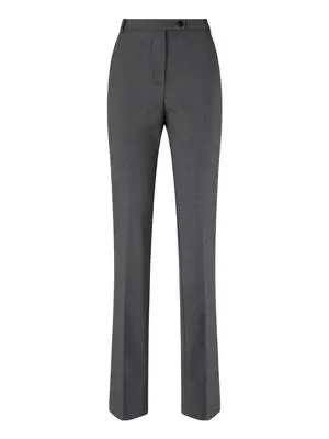 Pinko Tailored Pressed-crease Trousers - Black