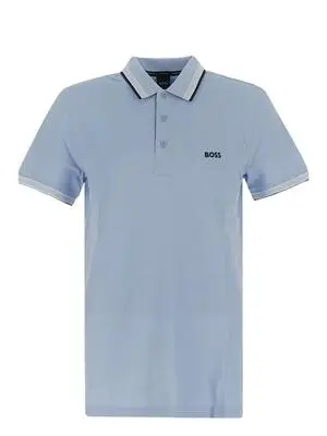 Hugo Boss Logo-embroidered Polo Shirt - Blue