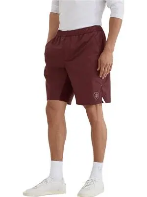 Brunello Cucinelli Paneled Elastic Waist Shorts - Red
