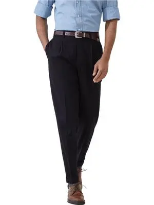 Brunello Cucinelli Flannel Trousers - Black