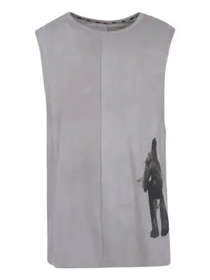 ZIGGY CHEN Crew-neck Tank Top - Grey