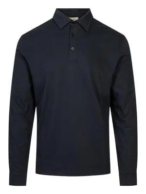 Agnona Long-sleeved Polo Shirt - Black
