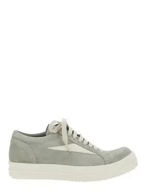 Rick Owens Suede Low Top Sneakers - Grey