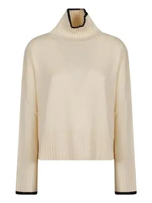 Pinko Turtleneck Jumper With Ribbed Details - No