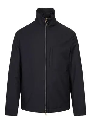 Canali Long-sleeved Casual Jacket - Black