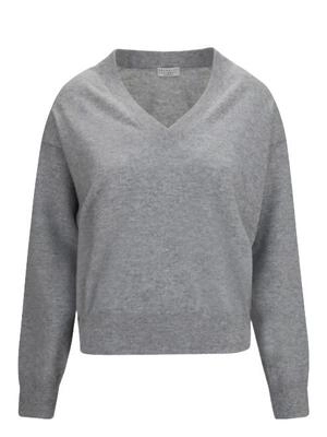 BRUNELLO CUCINELLI Brunello Cucinelli V-Neck Cashmere Sweater