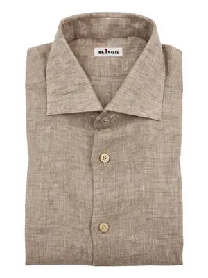 Kiton Long-sleeved Shirt - Beige