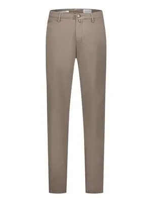 Jacob Cohen Logo Patch Slim-fit Tapered Pants - Grey