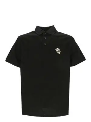 Emporio Armani Short-sleeved Polo Shirt - Black