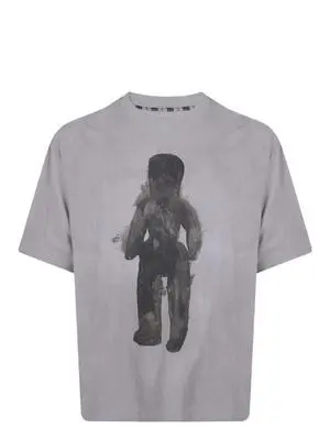 ZIGGY CHEN Crew-neck T-shirt - Grey