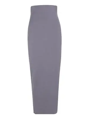 Rick Owens Rick Owens Zipped Maxi Skirt Gray