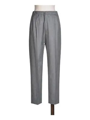 Max Mara Pleated Drawstring Trousers - Medium Gray