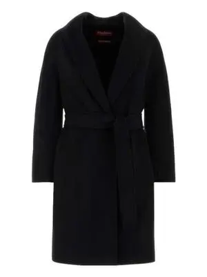 Max Mara Estremo Belted Coat - Black