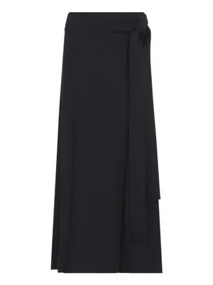 Studio Nicholson Belted Pleated Midi Skirt - Black