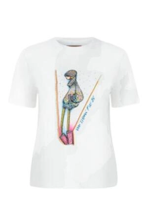 Missoni Graphic Print Crewneck T-shirt - White