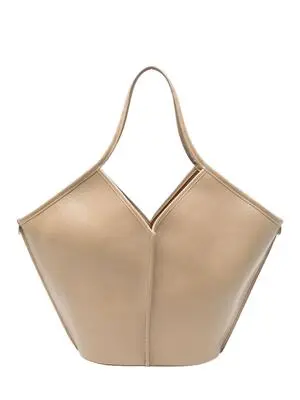 Hereu Calella Leather Tote Bag - Light Brown