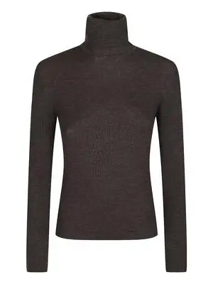 P.a.r.o.s.h High Neck Long Sleeve Sweater - Black