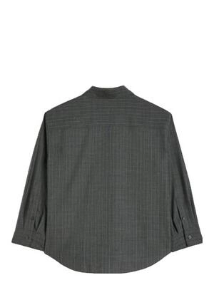 JIL SANDER Wool Pinstripe Shirt - Koala