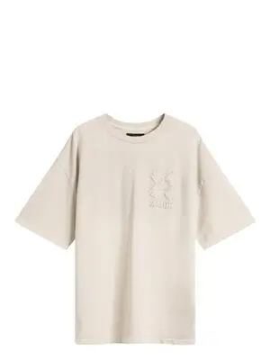 Amiri Embroidered Short-sleeve T-shirt - Ivory