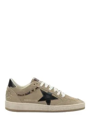 GOLDEN GOOSE Ball Star Suede Sneakers - Beige