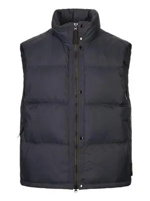 Stone Island Sleeveless High Neck Zip Vest - Blue