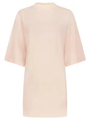 Loulou De Saison Crew Neck Mini Dress - Nude
