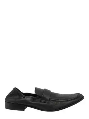 MAISON MARGIELA Leather Swing Toe Loafers - Black